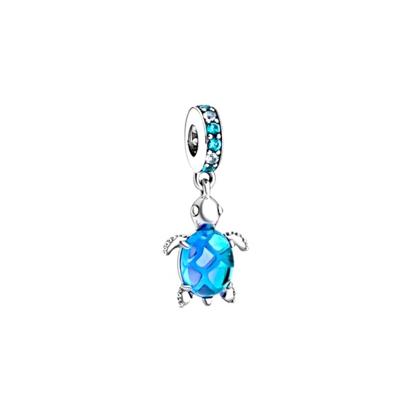 Pandora | Jewelry | Pandora Murano Glass Sea Turtle Dangle Charm | Poshmark